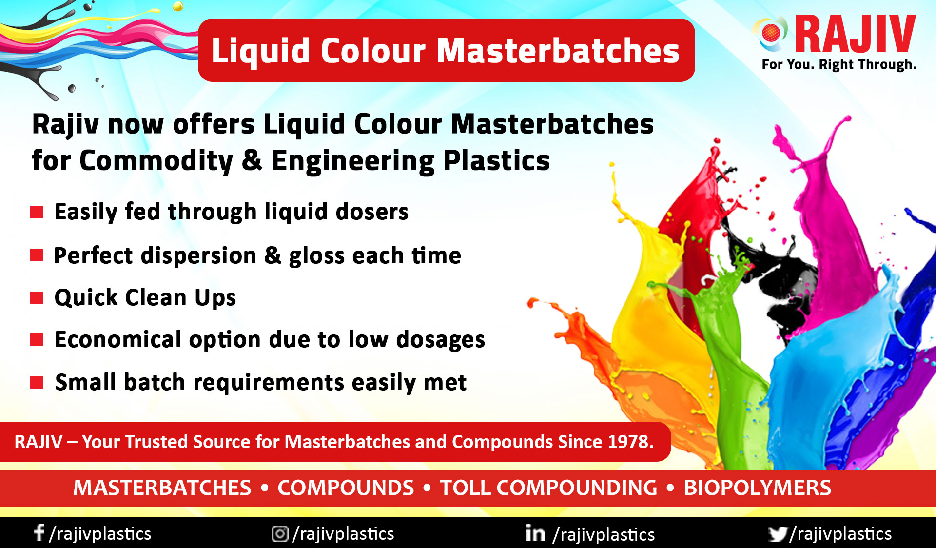 Liquid Color Masterbatch - Rajiv Plastics
